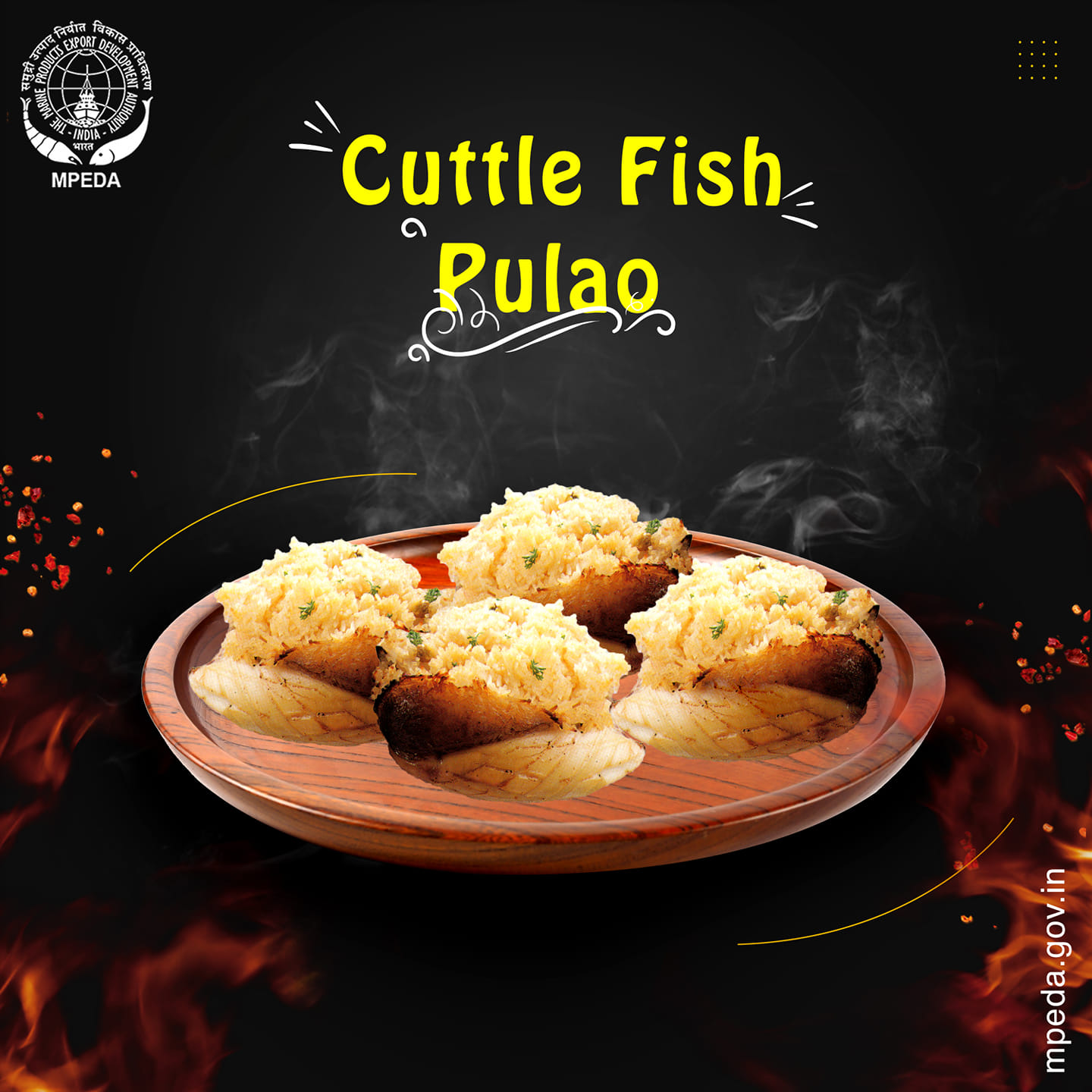 CUTTLE FISH PULAO – INDIAN SEAFOOD