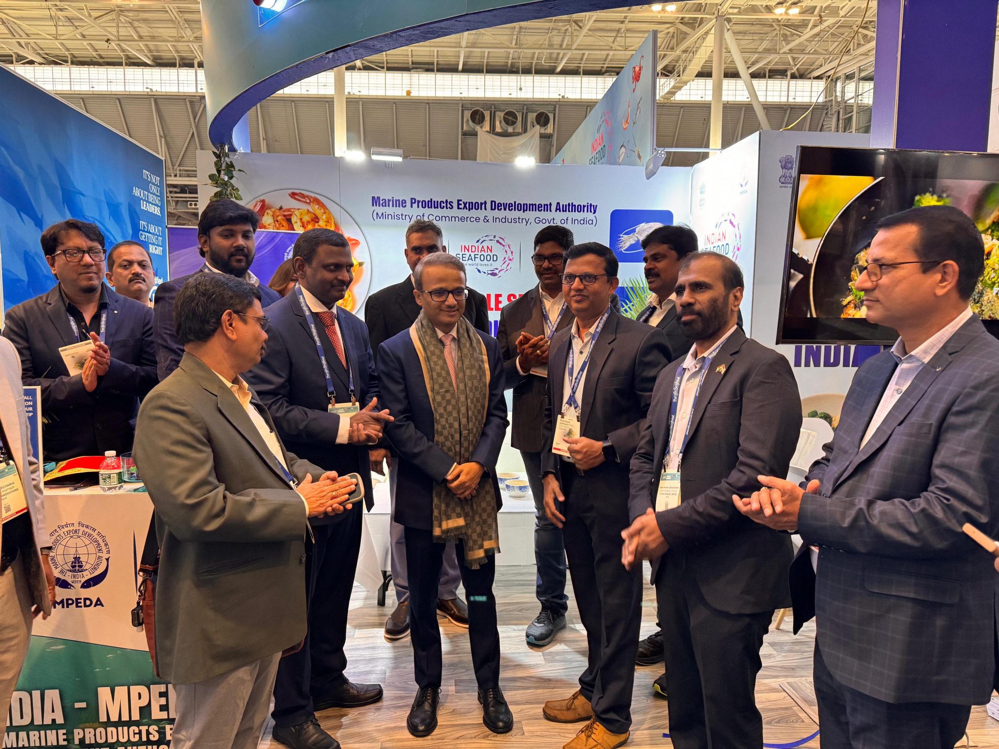 Indian Seafood Shines: MPEDA Pavilion a Dynamic Hub at SENA Boston 2025 ...